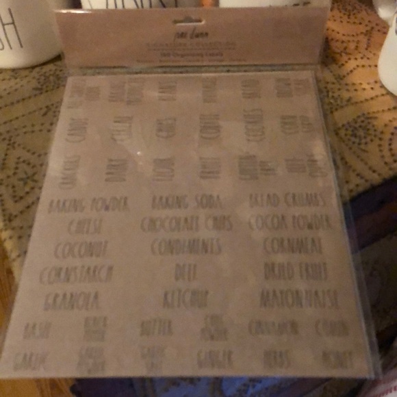 Rae Dunn | Storage & Organization | Rae Dunn 8 Organizing Labels Tan ...